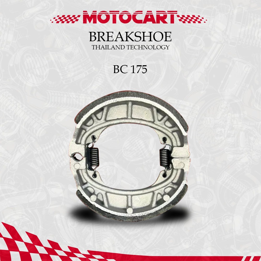 MotoCart MOTORCYCLE BRAKE SHOE FOR MIO/BEAT/BARAKO/RS-100/TMX/XL/HD3 ...