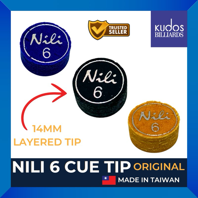 COD NILI 6 CUE TIP ng TAKO Layered 14mm Billiard Cue Tip | Kudos ...