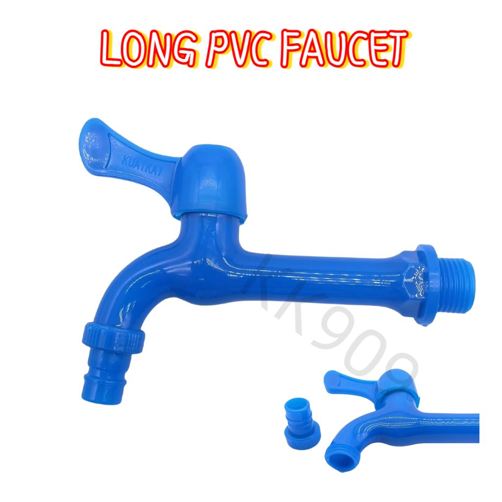 Long PVC Faucet with Quick-Connect Spigot Gripo Blue | Shopee Philippines