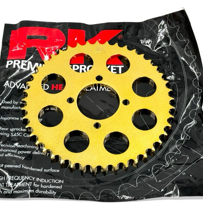 RK RACING REAR SPROCKET RAIDER 150 1st and 2nd GEN 428 HEAVY DUTY ...