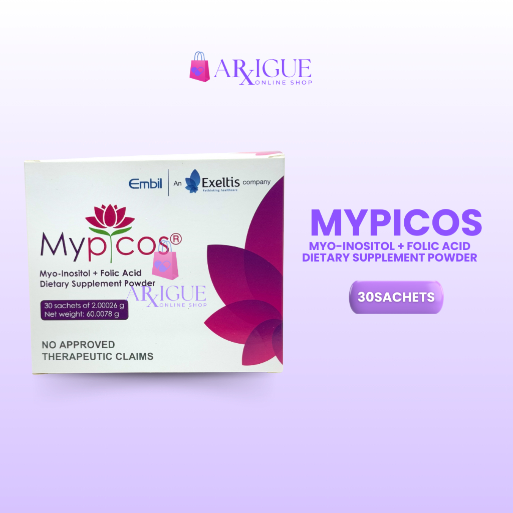 MyPiCOS myo-inositol folic acid dietary supplement powder - box of 30 ...