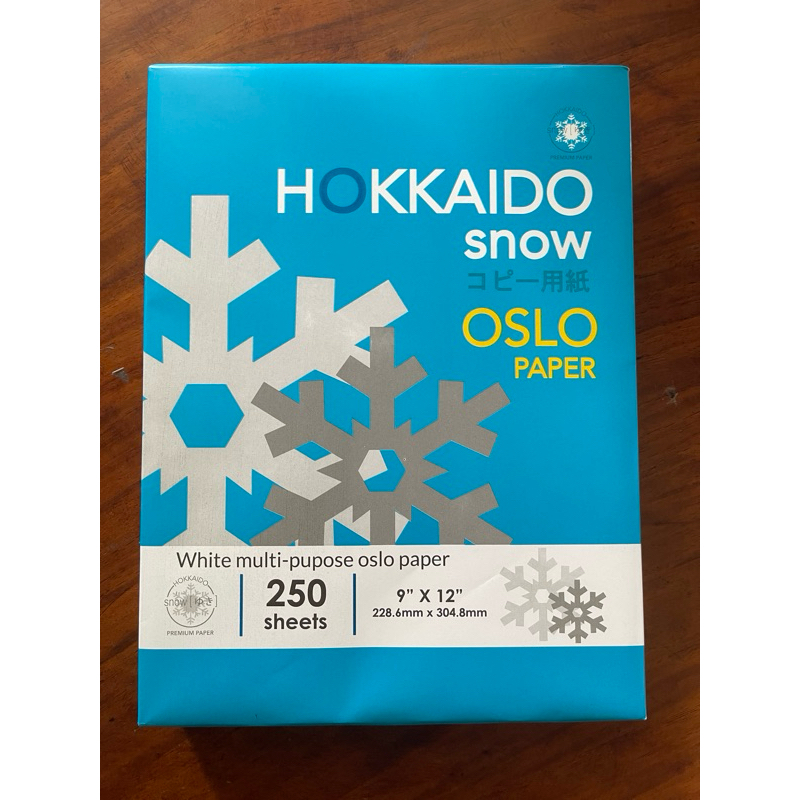 [250pcs] Quality Oslo Paper - 9 x 12 - Hokkaido Snow | Shopee Philippines
