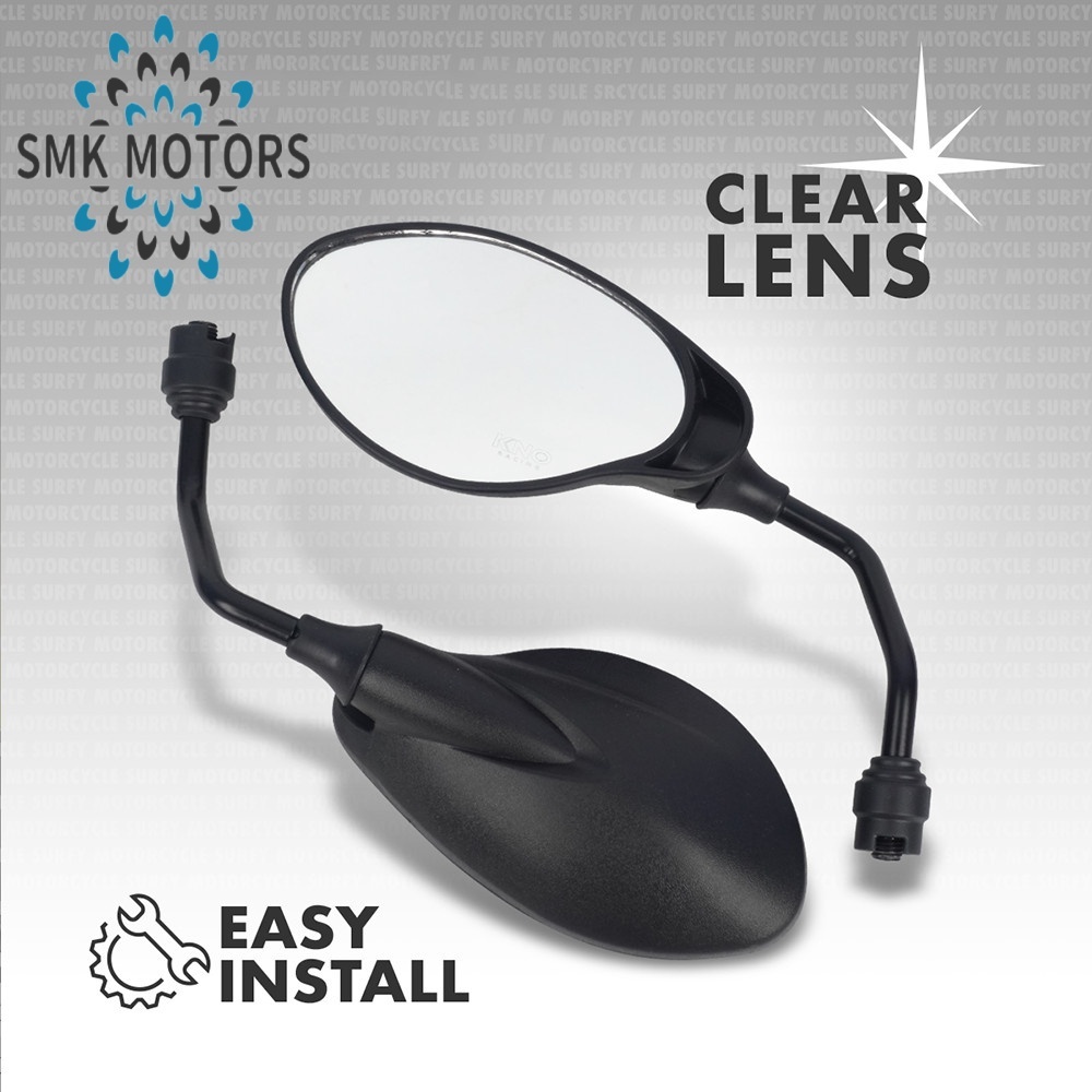 Side Mirror for Motorcycle YAMAHA Y125ZR H2C Clear Lens No Grade V2 Mio ...