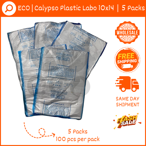 Calypso Plastic Labo 10x14 BUNDLE of 5 Packs ( 100 pcs/pack ) | Shopee ...