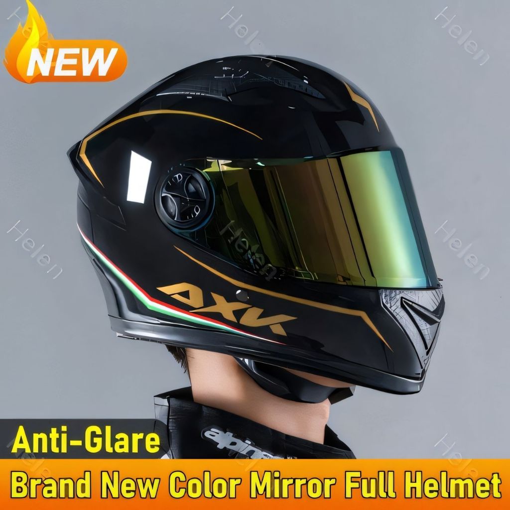 AXK With ICC Stickers Men's Helmet Full Face Helmet For Motorcycle ...