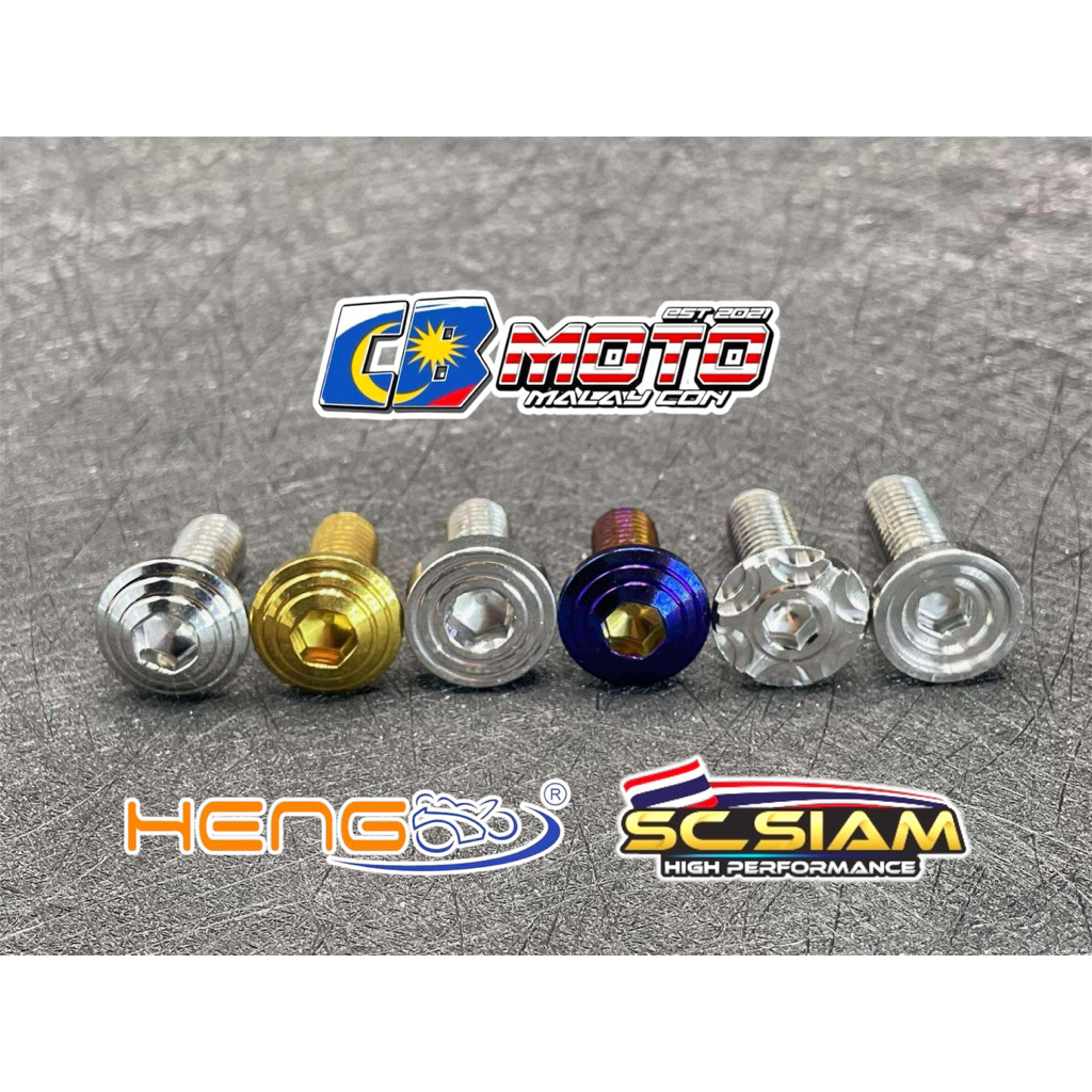 (Per Piece) HENG Disc Bolt for Honda Click V1 V2 125,Beat,PCX,Etc ...