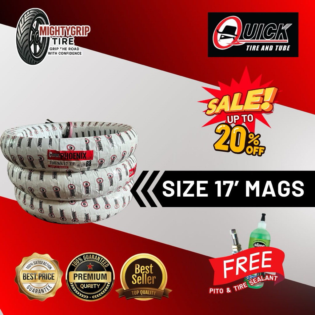 QUICK TIRE Size 17’ MAGS | Shopee Philippines