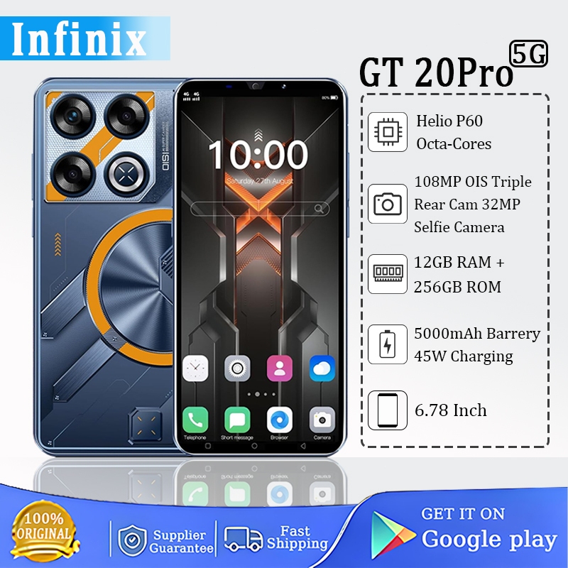 Original GT 20Pro 5G up to 24GB [12+256] Smartphone MediaTek Helio P60 Octa-Cores 6.53” HD ...
