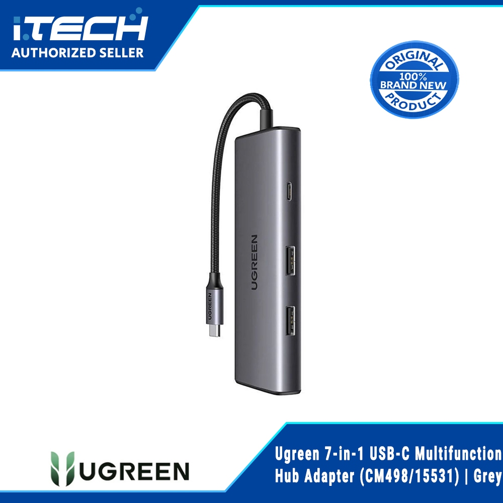 Ugreen 7-in-1 USB-C Multifunction Hub Adapter (CM498/15531) | Shopee ...