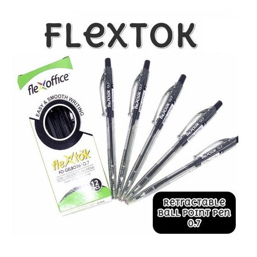 Flex Tok Office FlexTok Retractable Ballpen Flextok Ball Point Pen ...