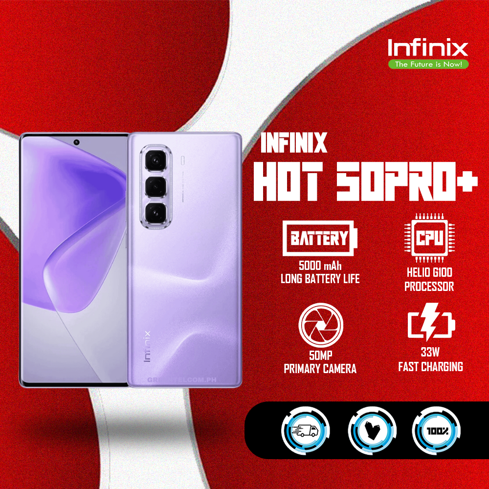 infinix HOT 50 Pro+ Smartphone | 8GB+256GB | Helio G100 | 6.78” FHD+ 3D ...