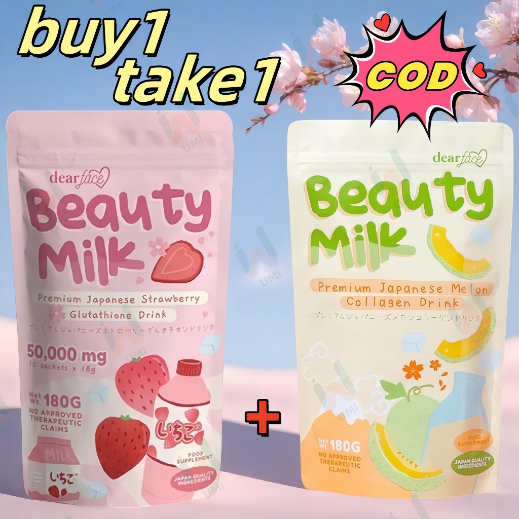 Beauty milk Premium Japanese collagen powder drink | Strawberry | Melon ...