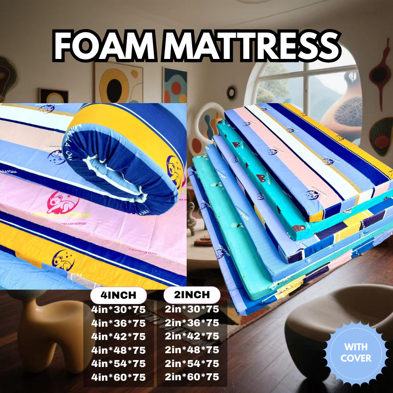 KUTSON Foam Mattress | Semi Single to Queen Size | 2"/4" Thick | Random ...