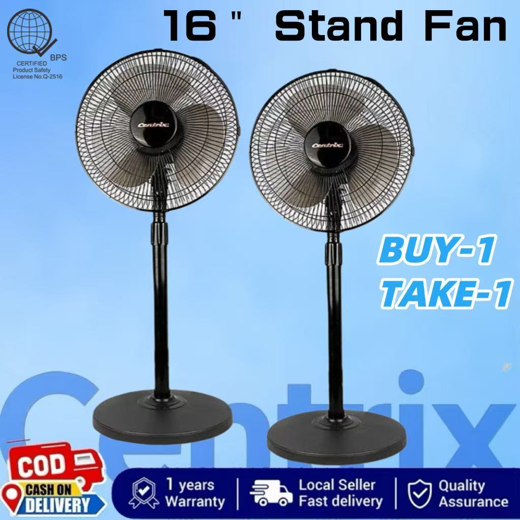 BUY 1 TAKE 1 COD Centrix 16" Electric Fan Stand Fan 1-Year Warranty CX ...