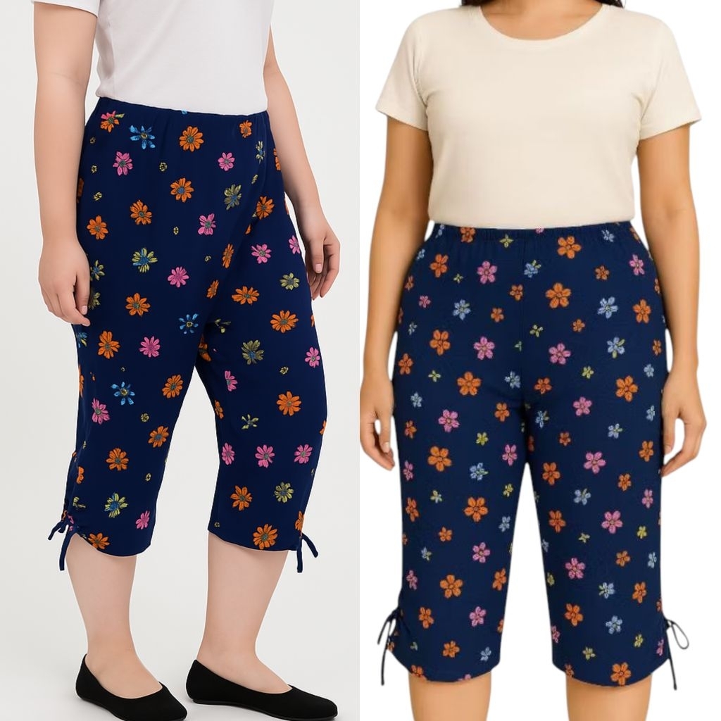 Tokong Shorts for Women freesize Medium to large Capri pants 3/4 ...