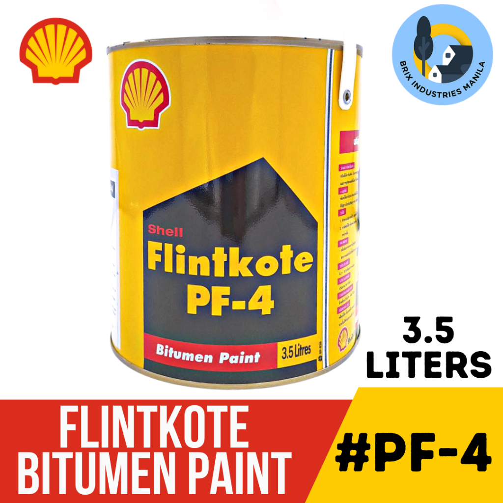 Shell Flintkote Bitumen Paint PF-4 3.5 Liters Brix Industries Manila ...
