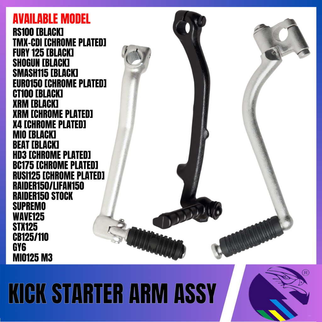 MOTORCYCLE KICK STARTER FOR BC175/CT100/FURY/HD3/RS100 /SMASH 11/XRM ...