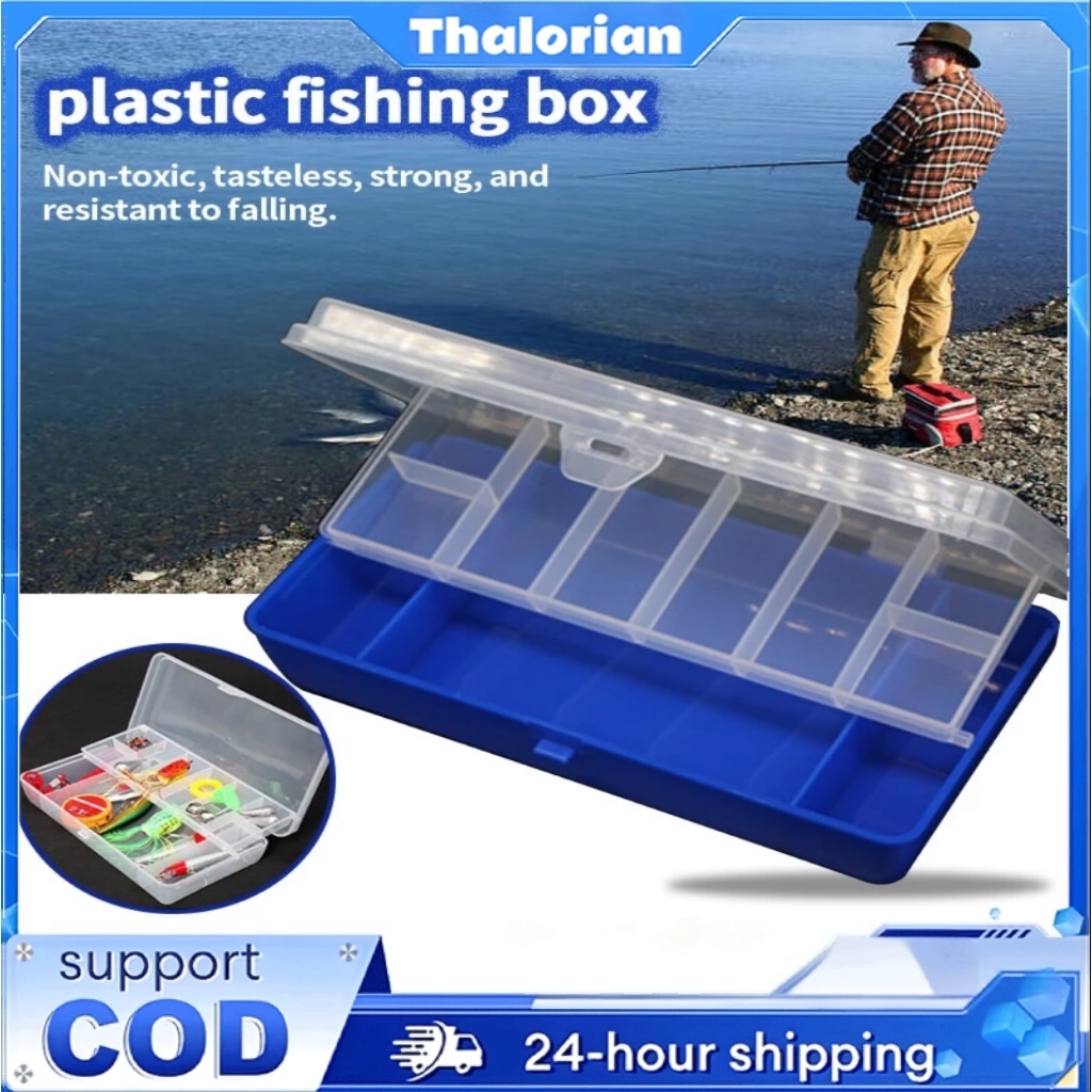 Fishing Lure Bait Tackle Bait Box Double-Layer Plastic Box Waterproof ...