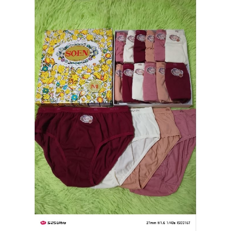 ORIGINAL SOEN UNDERWEAR random plain and print 12 pcs and 6 pcs ...