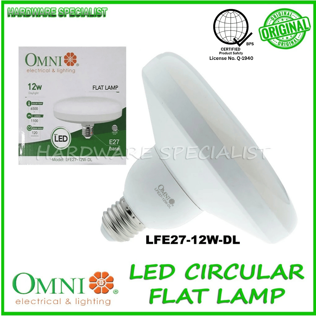 Omni LED Circular Flat Lamp 12W LFE27-12W-DL OR 22W LFE27-22W-DL ...