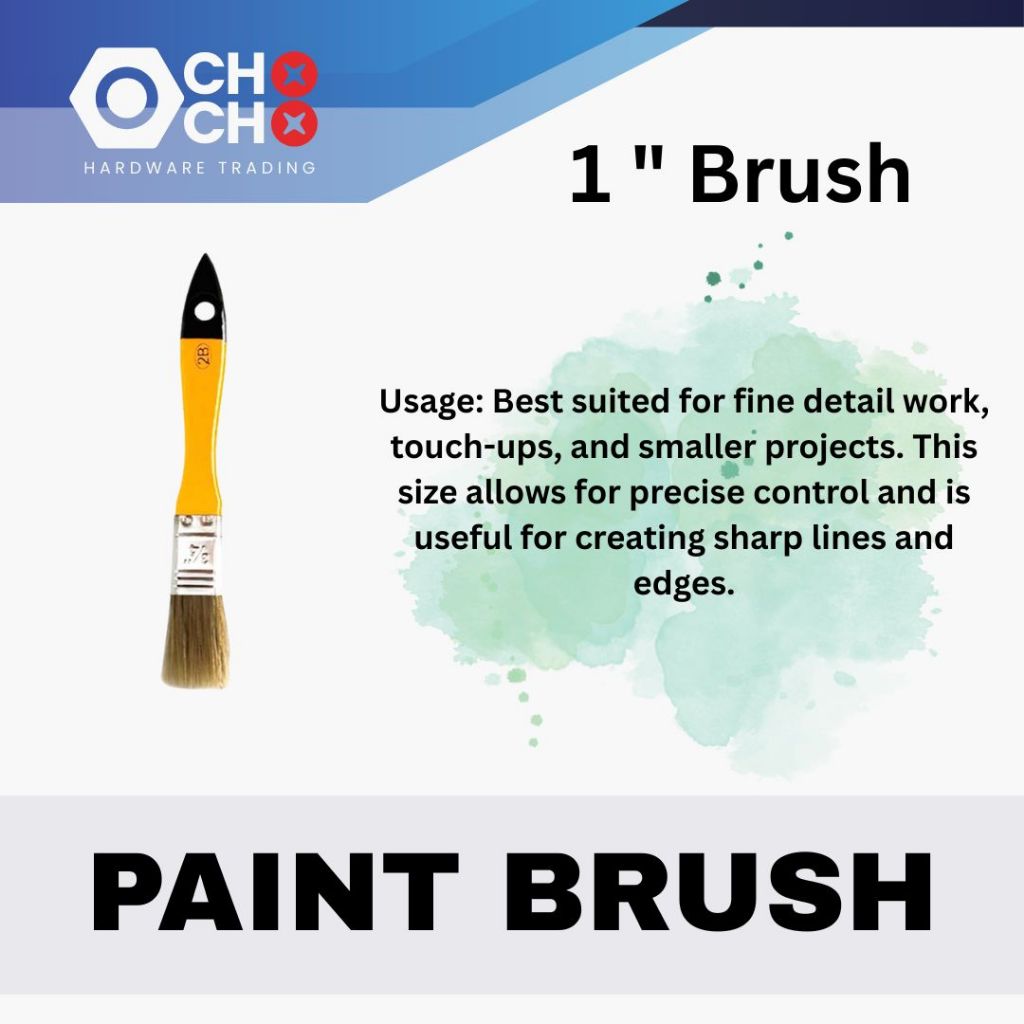 PAINT BRUSH HIGH QUALITY 1" 2" 3" 4" FOR WALL, WOOD AND OTHER INDOOR ...
