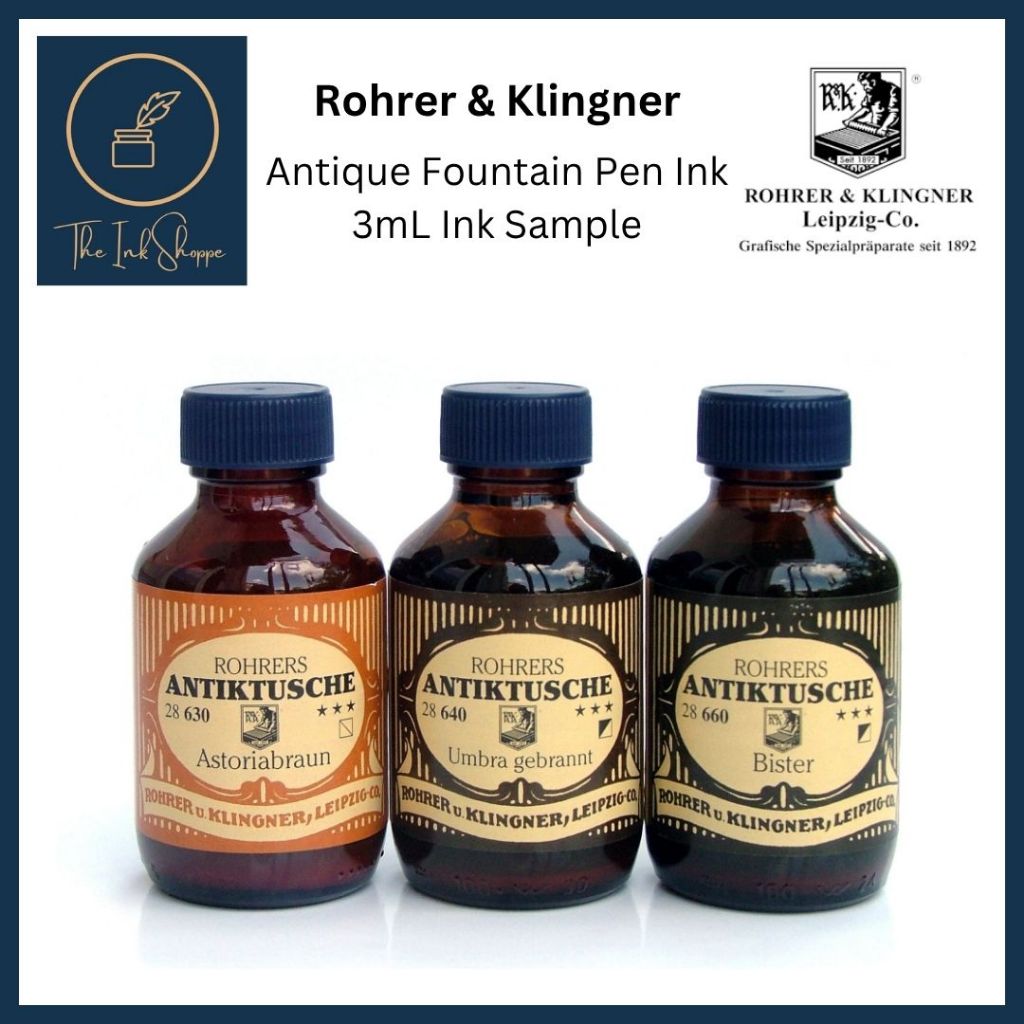 Rohrer & Klingner Antique Traditional Fountain Pen Ink Sample (3mL ...