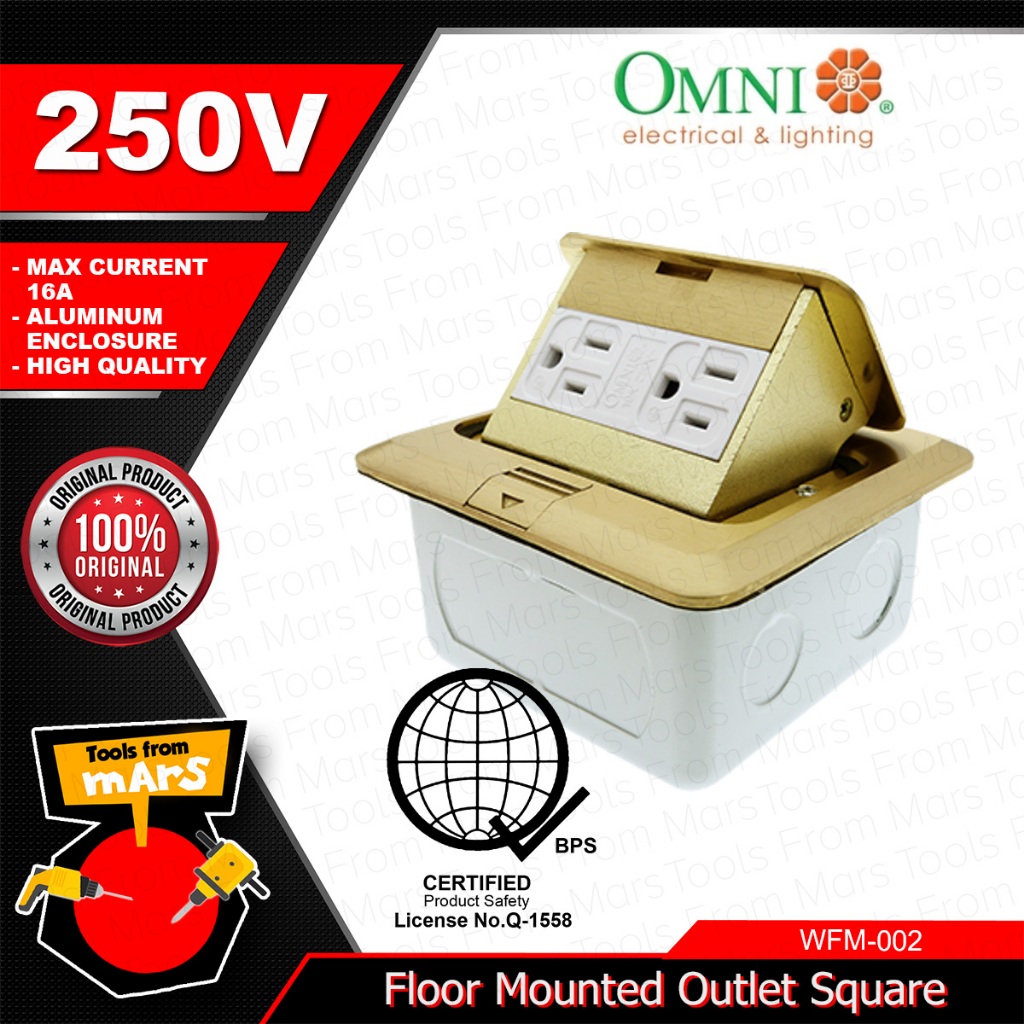 OMNI Electric Ground Floor Mounted Outlet Square WFM-002 •TFM• | Shopee ...