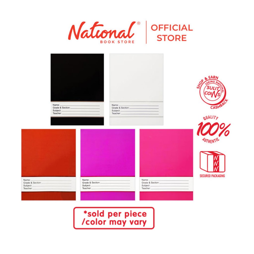 Starnotes Writing Notebook Color Coded 80 Sheets 5.87x7.87 inches ...