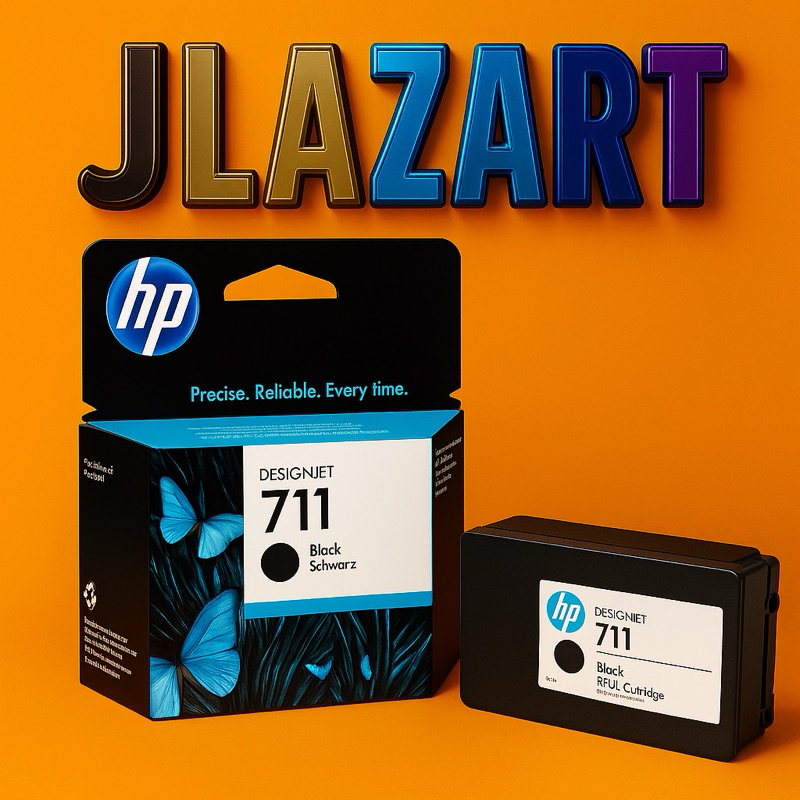HP 711 38-ml Black DesignJet Ink Cartridge Original ink cartridges ...