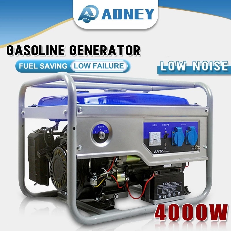 Gasoline Generator 4KW/60Hz Single Phase 4-Stroke Generator 220V ...