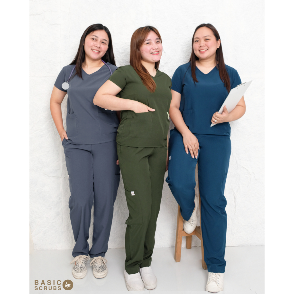 HTP Basics 8 Pocket Cargo Women's Scrub Suit For Nurse/Doctor Uniform ...