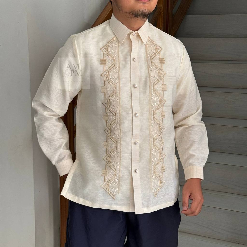 Full Open Button Long Sleeves Pinya Jusilyn Barong Tagalog (batch 2 ...