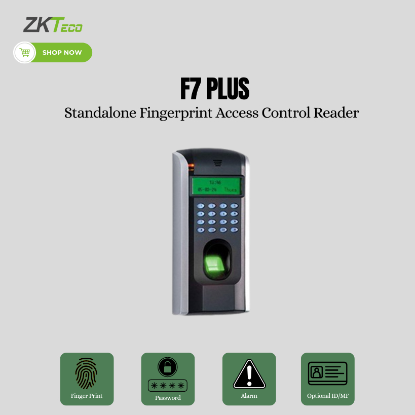 ZKTeco Fingerprint Biometric Access Control (F7) | Shopee Philippines