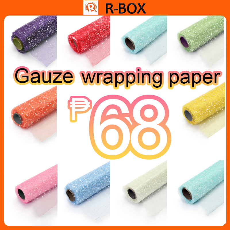 Snow Dot Gauze Bouquet Packaging Material Package Handmade DIY Flower ...