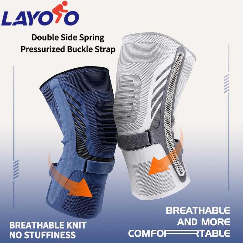 LAYOTO Knee Braces-knee Compression Sleeve-Adjustable Knee Support for ...
