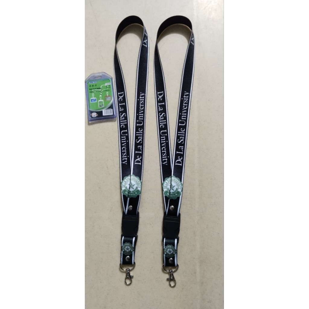 de la salle university lanyards I.D lace I.D sling with special hook ...