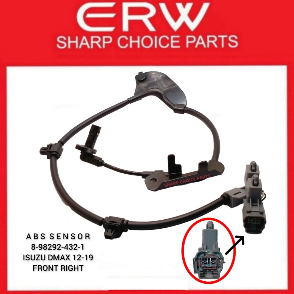 ABS SENSOR ISUZU D-MAX 2012-2019 "FRONT RIGHT" Replacement part no. ( 8 ...