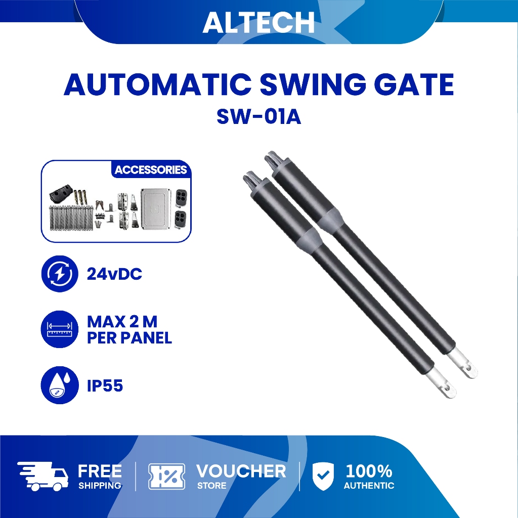 ALTECH 400KG Electric Automatic Swing Gate Opener Wireless Remote ...