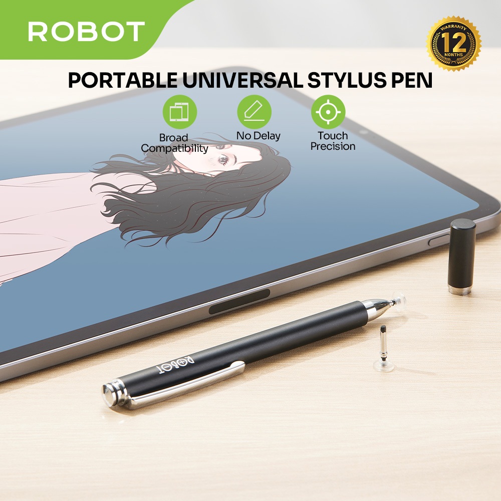 Robot RSP02 Capacitive Portable Universal Stylus Pen For Phone and ...