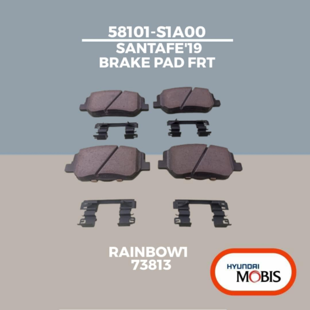 BRAKE PAD FRONT FOR HYUNDAI SANTA FE'19 (MOBIS ORIGINAL) PART #: 58101 ...