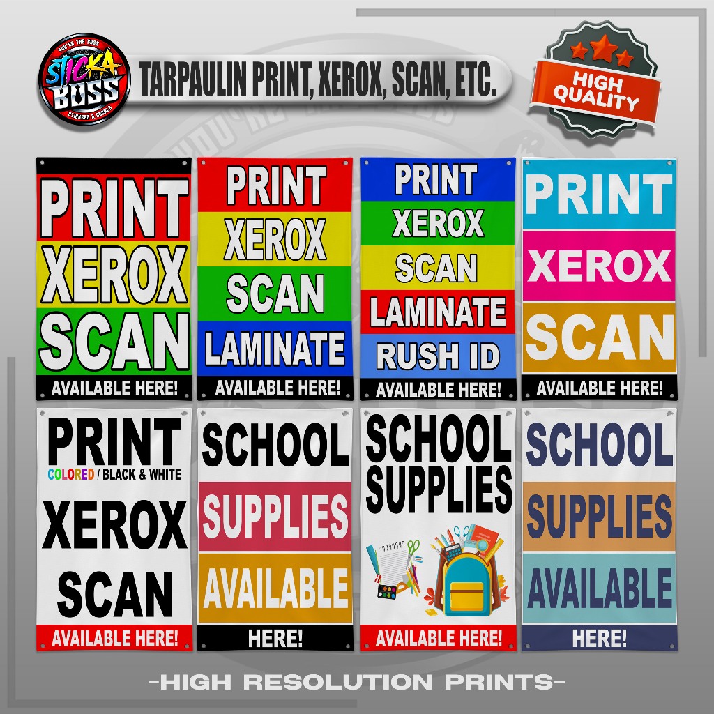 TARPAULIN PRINT, XEROX, SCAN, ETC. | TARPAULIN HIGH RESOLUTION PRINT【STICKABOSS】 | Shopee ...