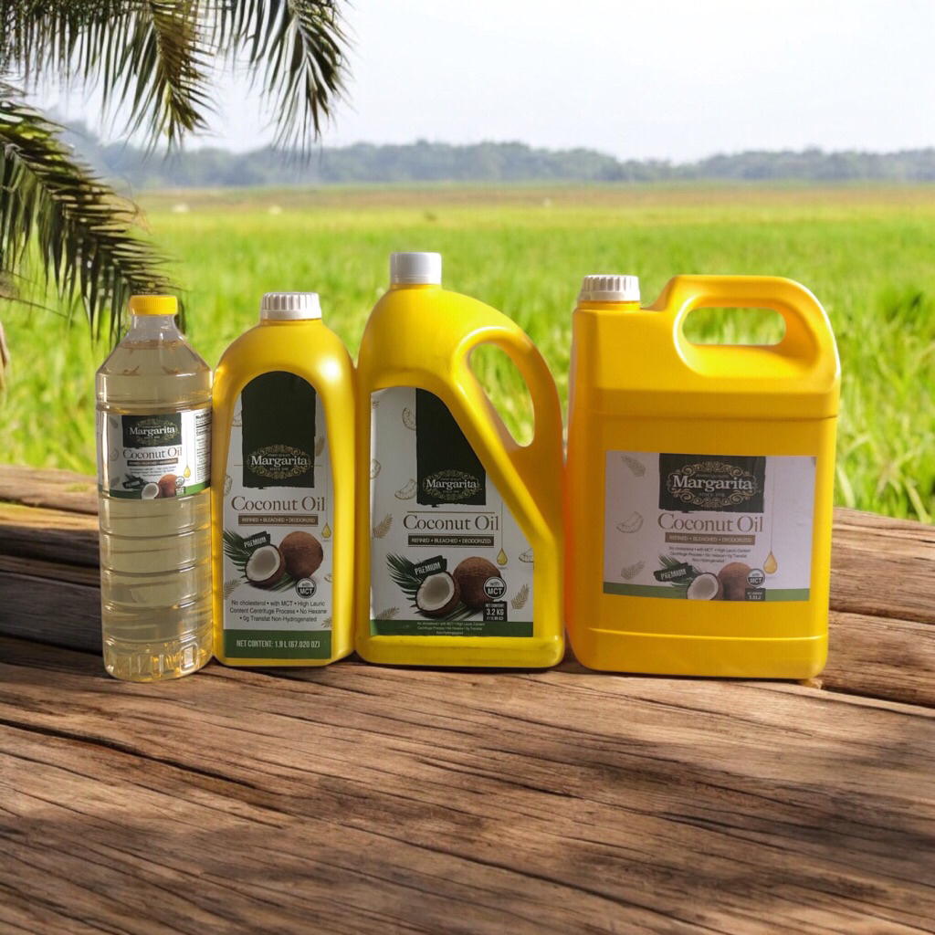 Margarita COCONUT COOKING OIL with MCT / Cholesterol Free / FDA approved (1L,1.9L, 3.2kg, 5L ...