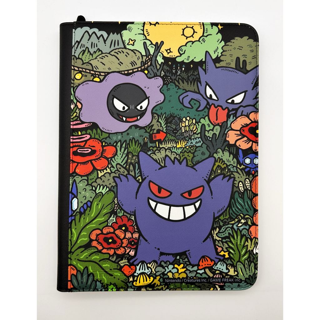 Pokemon Gengar Printed Black 9-Pocket Zipper Card Binder by 1UP | TCG ...
