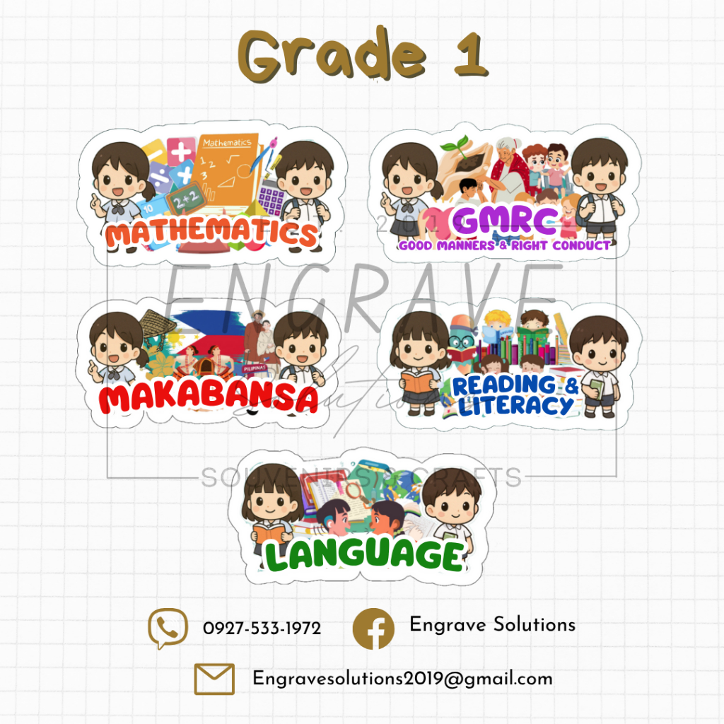 SUBJECT STICKERS - MATATAG CURRICULUM | Shopee Philippines