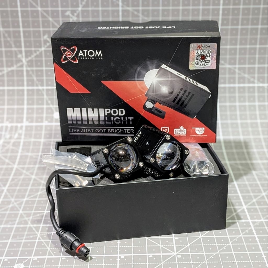 ATOM Mini Pod Light (White/Yellow) | Shopee Philippines