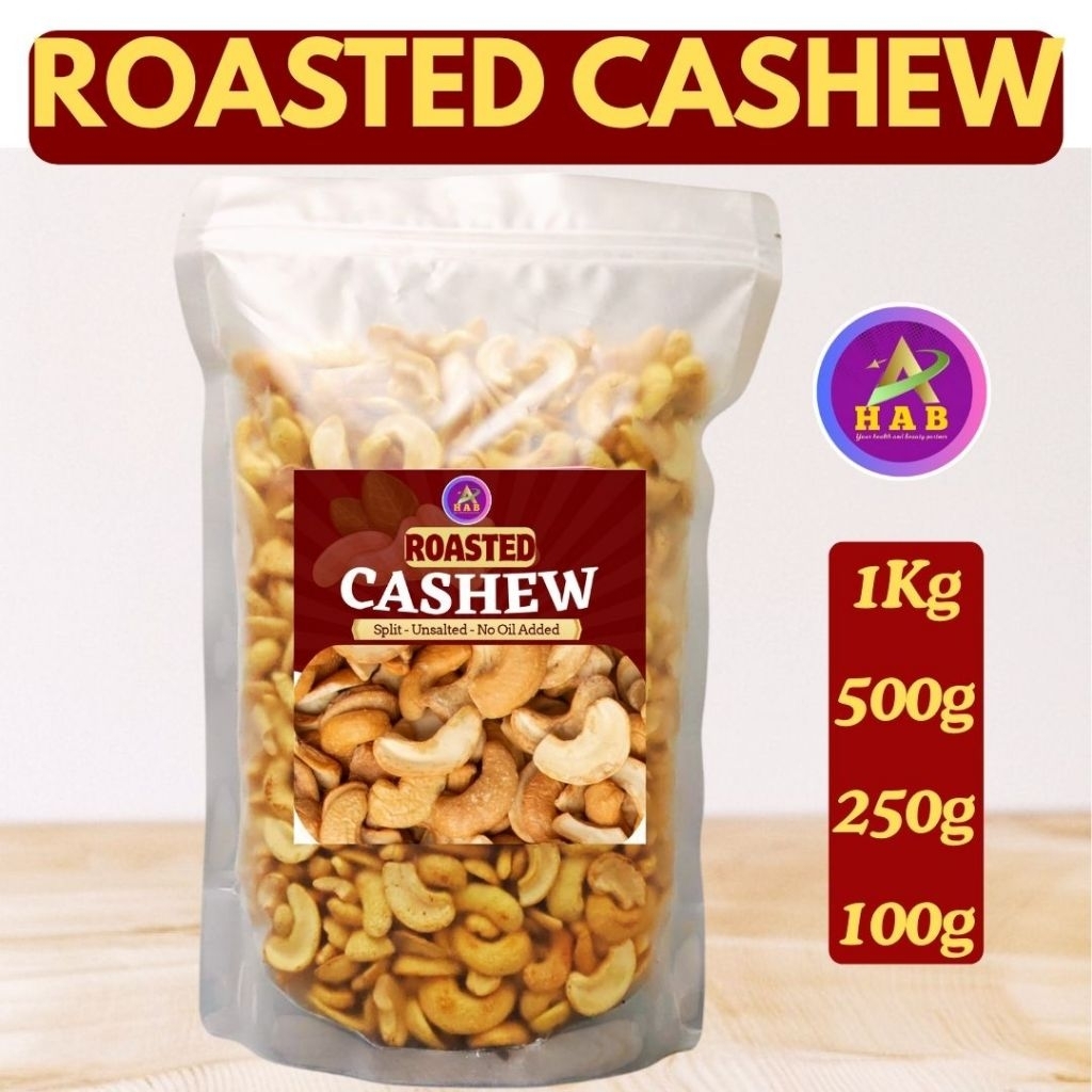 HAB'S PREMIUM ROASTED/RAW SPLIT CASHEW (BIG SIZE) | Shopee Philippines