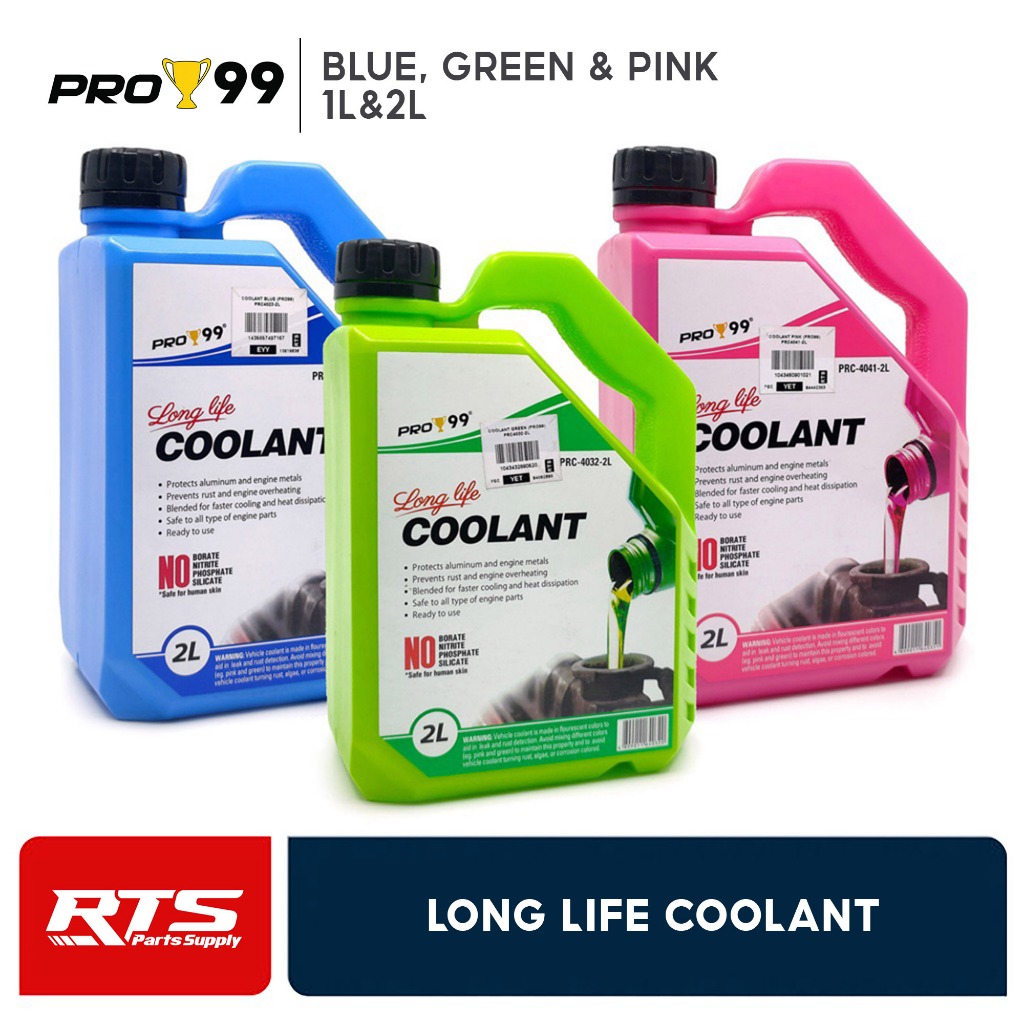 Pro 99 Ready To Use Long Life Coolant Green Pink Blue | Shopee Philippines