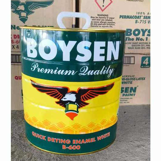 BOYSEN B600 QDE (QUICK DRYING ENAMEL) MABILIS MATUYO 12L | Shopee ...