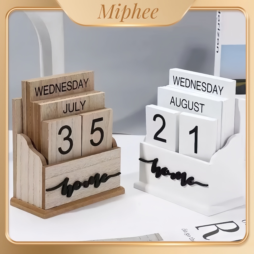 European style wooden calendar retro creative style creative ...