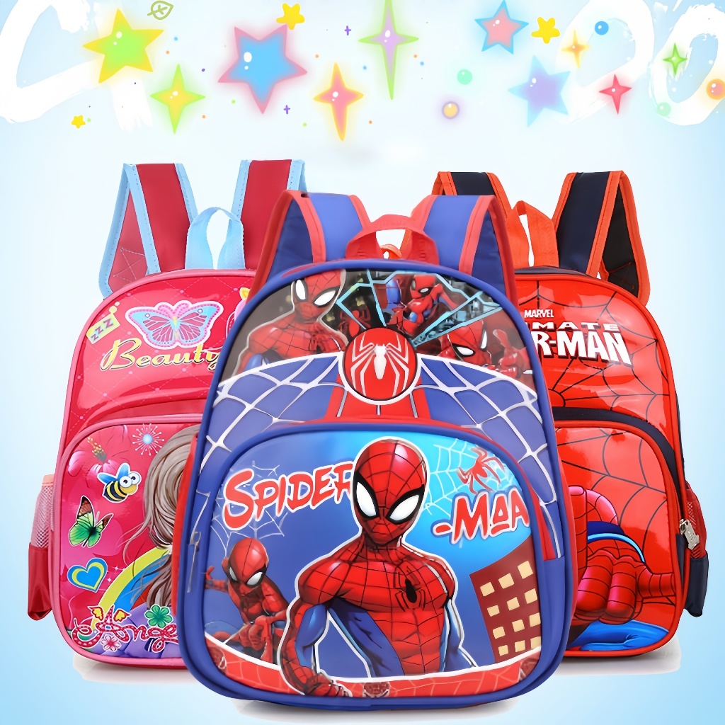 Spider-Man Backpack Cute Bag For Kids Kindergarten For Boy Cartoon ...